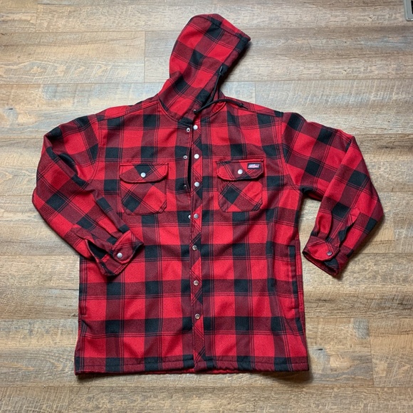 Dickies | Jackets & Coats | Dickies Red Plaid Mens Xl 4648 Jacket Coat ...
